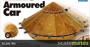 Leonardo da Vinci Armoured Car (NO GLUE, moveable part). - Alhobby.se