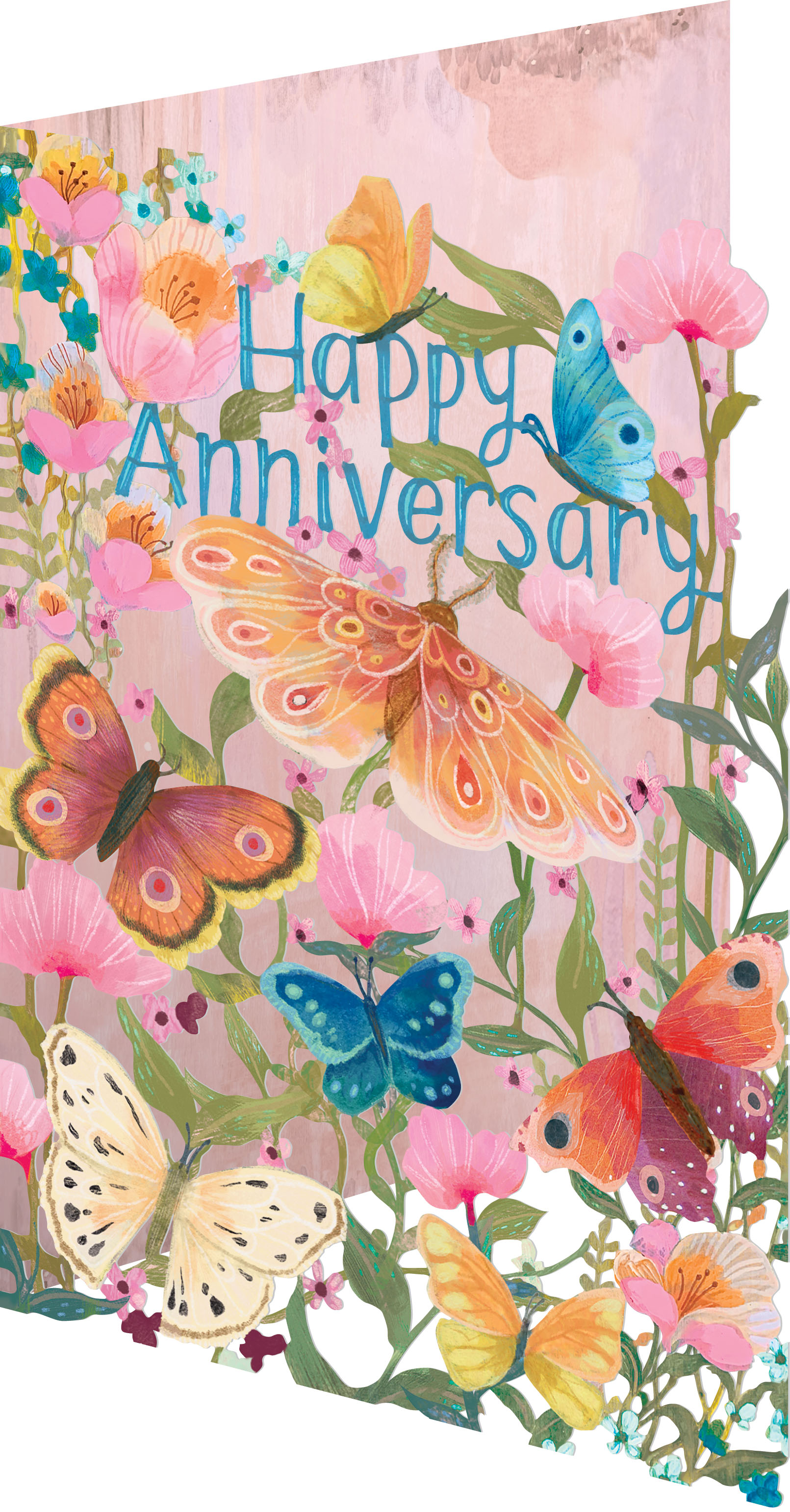 Dreamland Butterflies Anni Lasercut Card - paperme.se