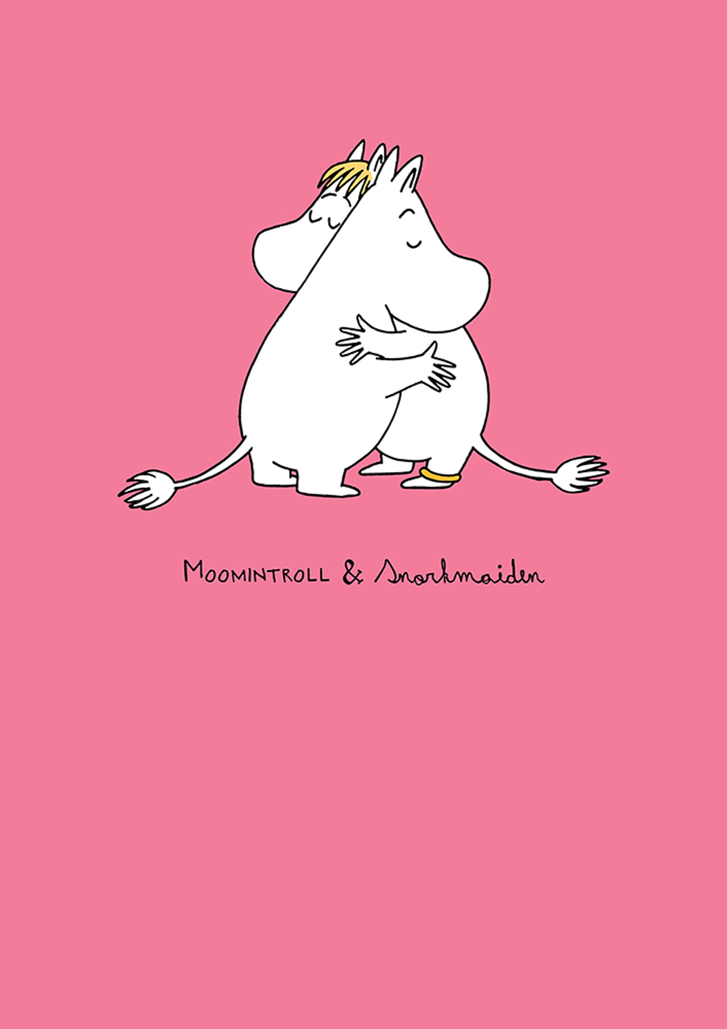 Moomin hugging, Greeting Card - paperme.se
