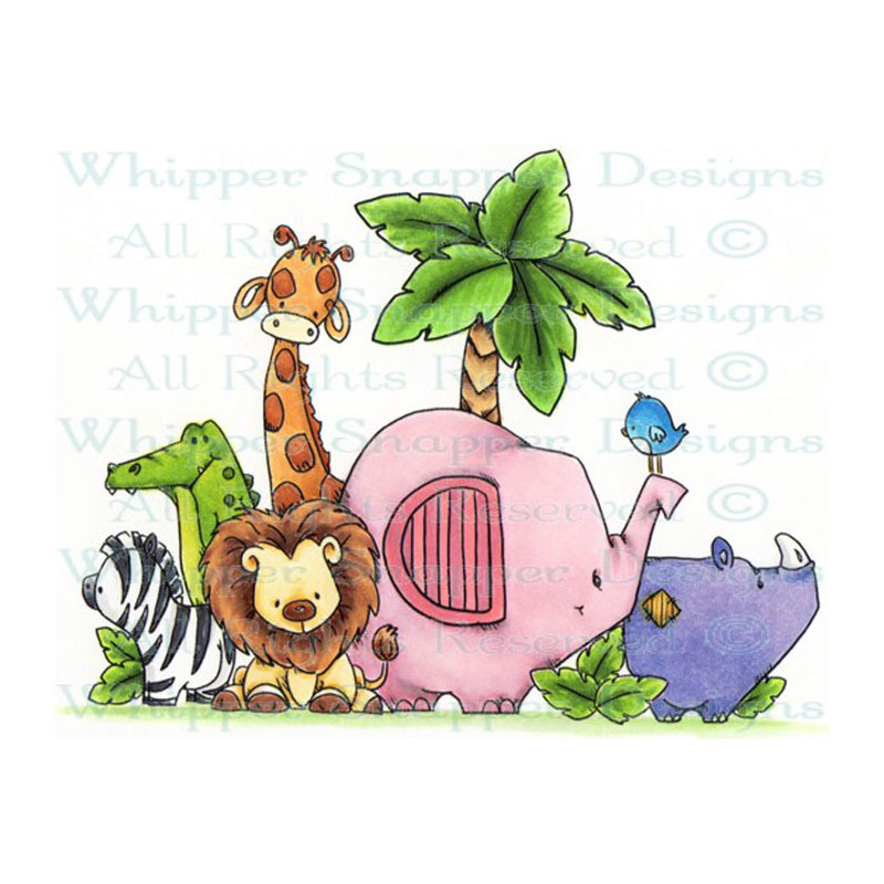 Whipper Snapper Rubber Stamps - Sweet Safari - BumbleBee's Craft Shop