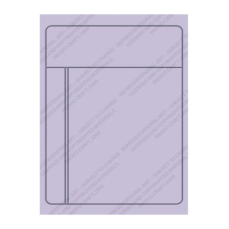 Provo Craft Cuttlebug Embossing Folder A2 - Journaling Card - BumbleBee ...