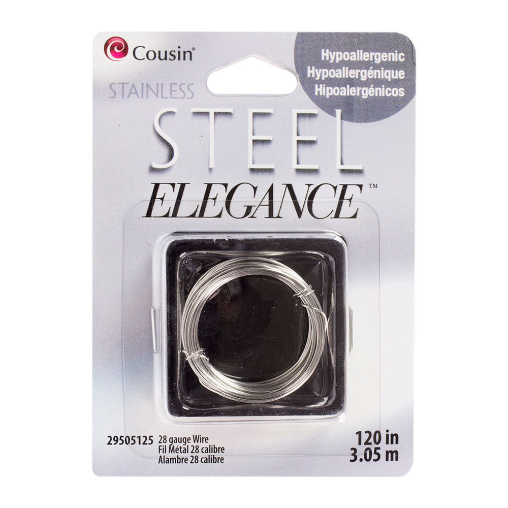 Cousin Stainless Steel Elegance - Gauge Wire - BumbleBee's Craft Shop
