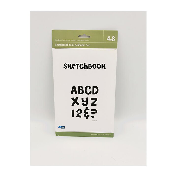 Quickutz Dies Alphabet Set Mini - Sketchbook - BumbleBee's Craft Shop