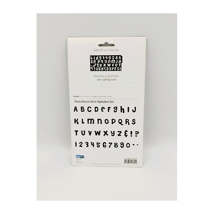 Quickutz Dies Alphabet Set Mini - Sketchbook - BumbleBee's Craft Shop
