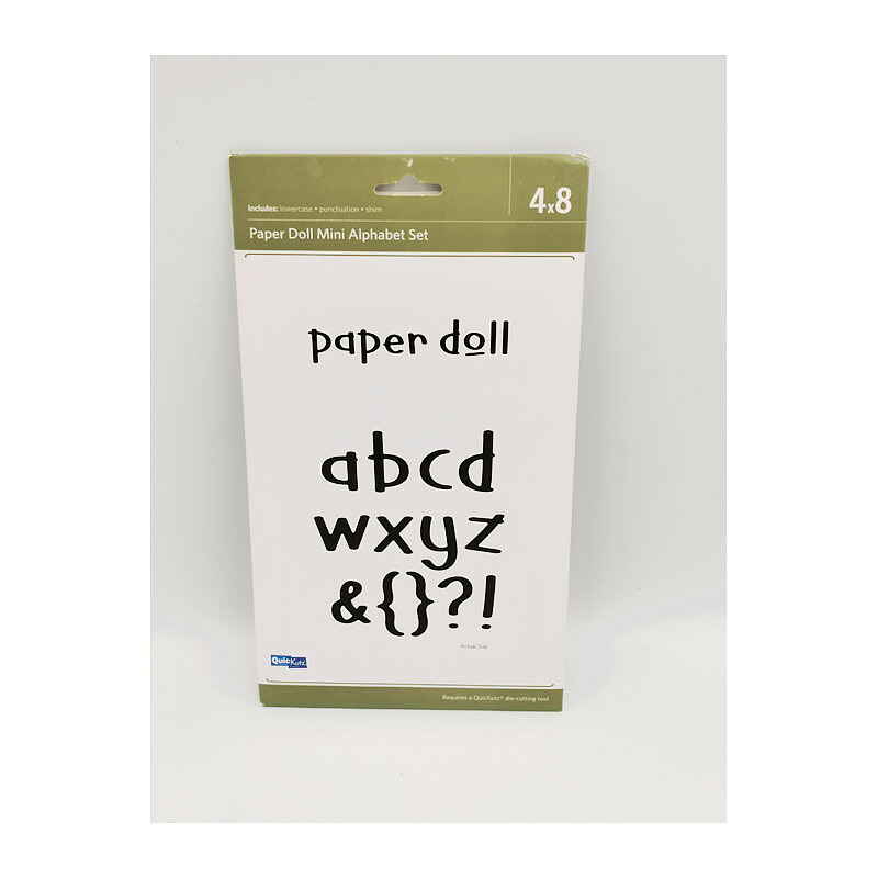 Quickutz Dies Alphabet Set Mini - Paper Doll - BumbleBee's Craft Shop