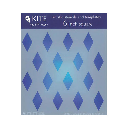 Judikins Kite Stencil 6" Square - Harlequin Diamond - BumbleBee's Craft ...
