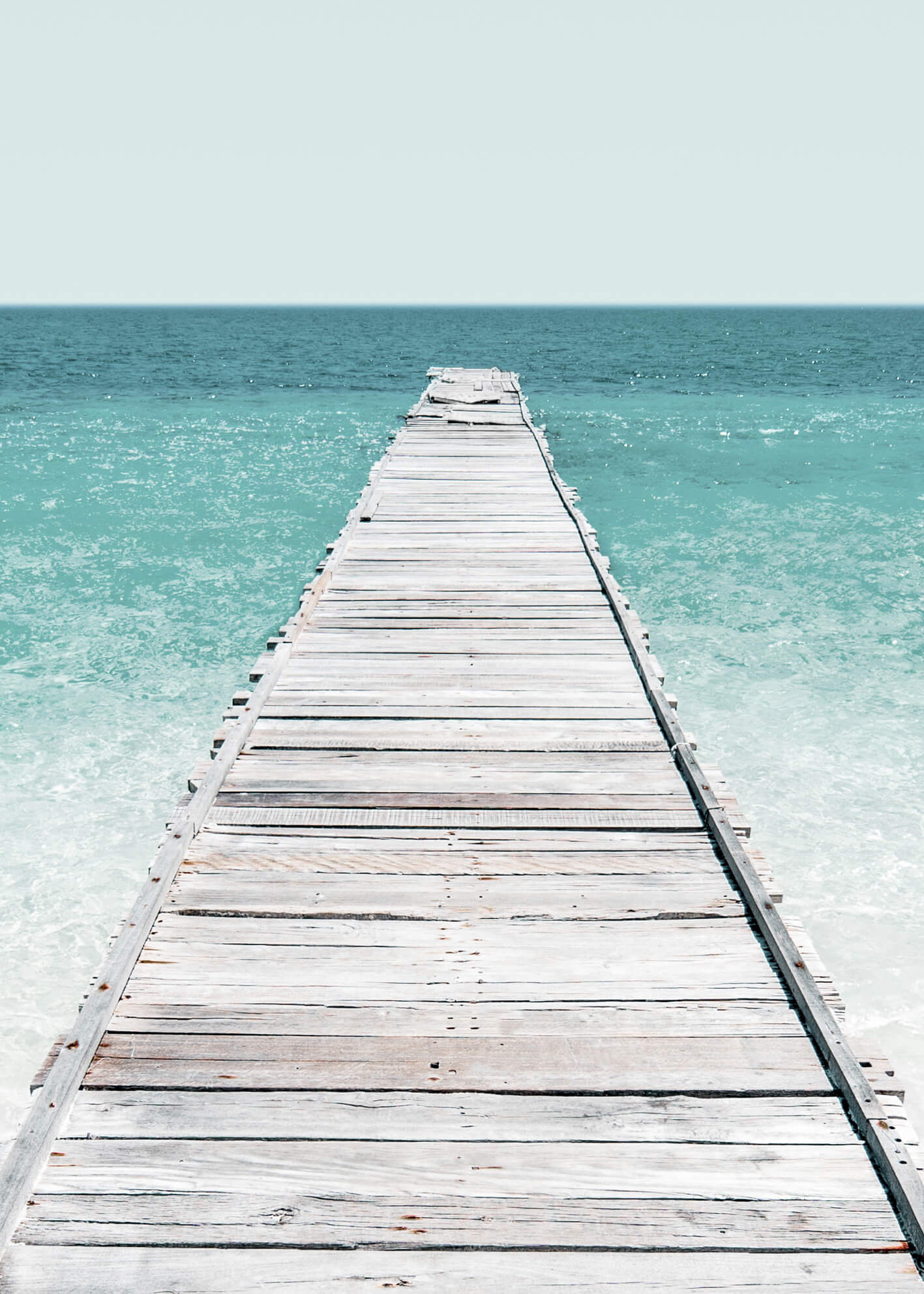 Wall Absorber - Jetty on the beach - | Canvasbutik.com