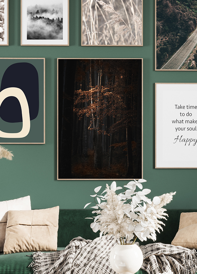 Plakat - Golden Tree - | Canvasbutik.dk