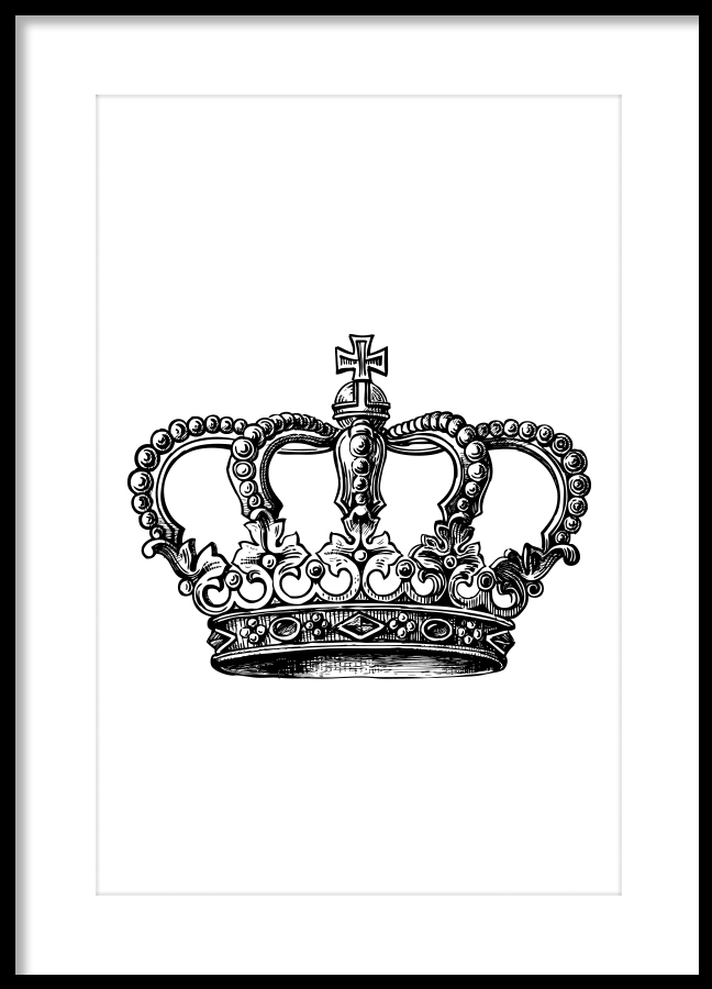 Poster - Crown - | Canvasbutik.com