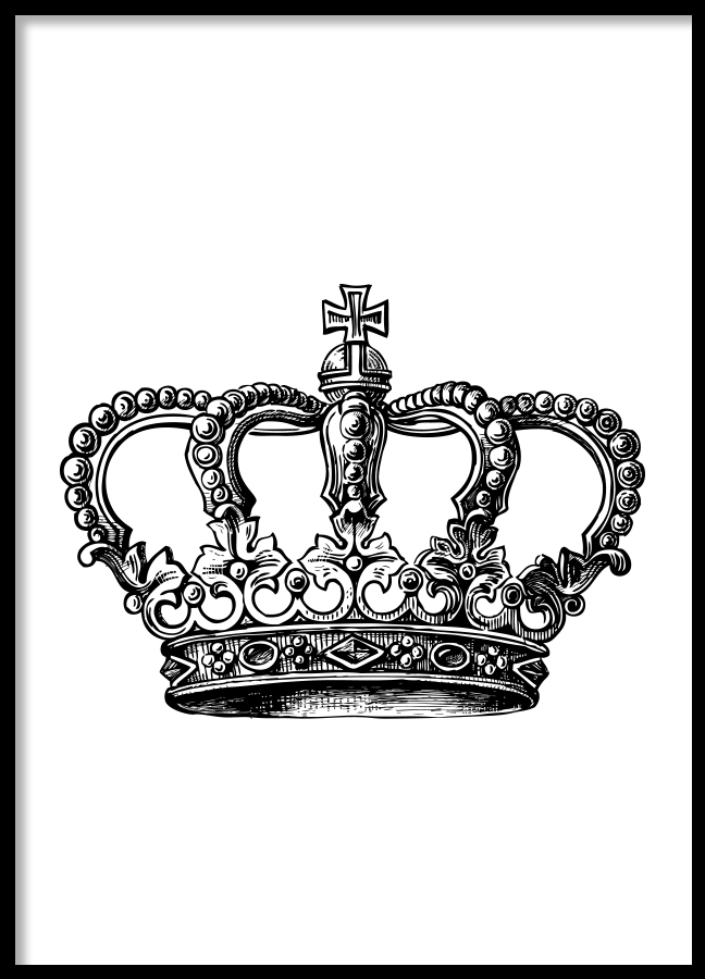 Poster - Crown - | Canvasbutik.com