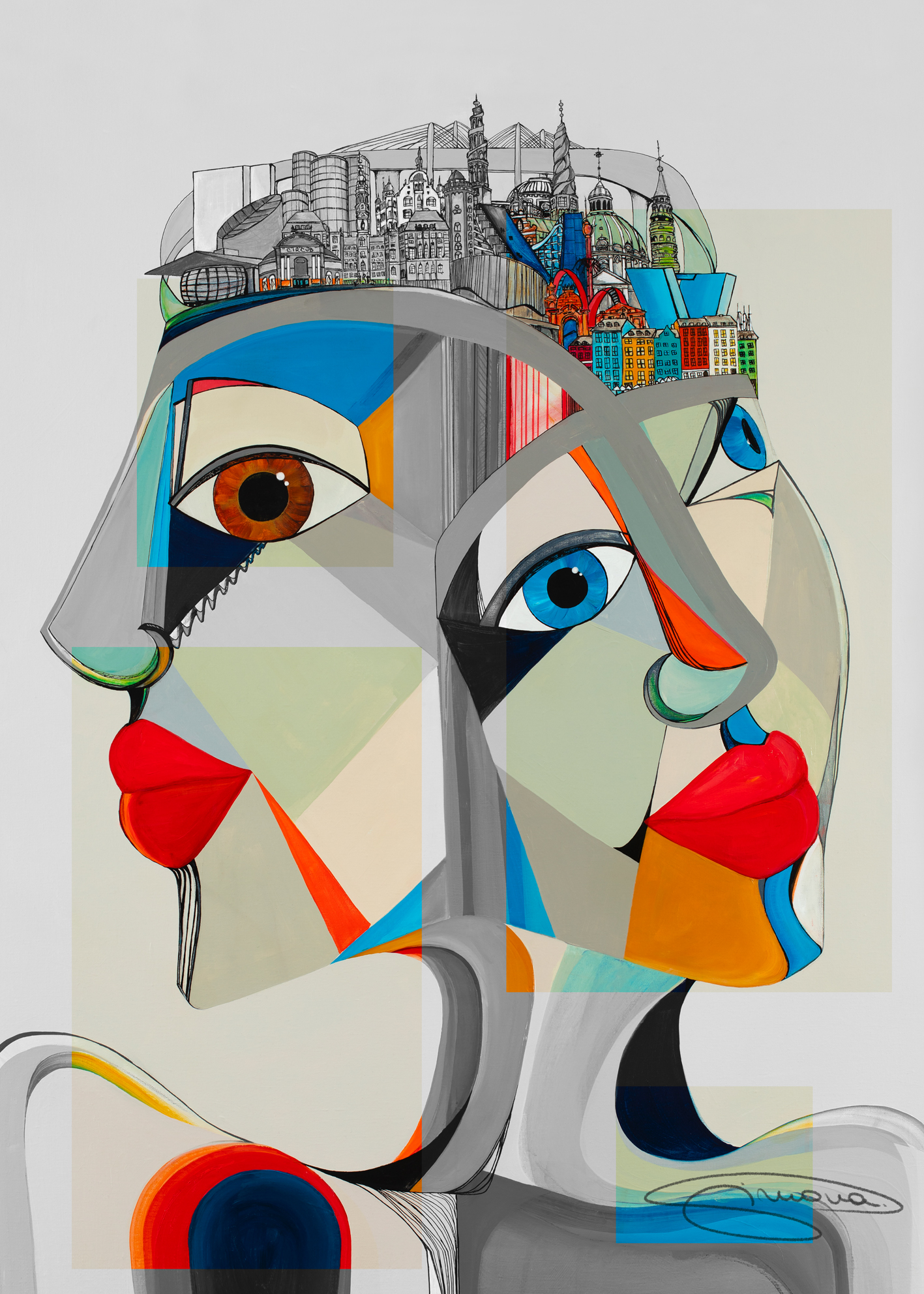 Ljuddämpande tavla - Timeless Geometry Art - | Canvasbutik.se