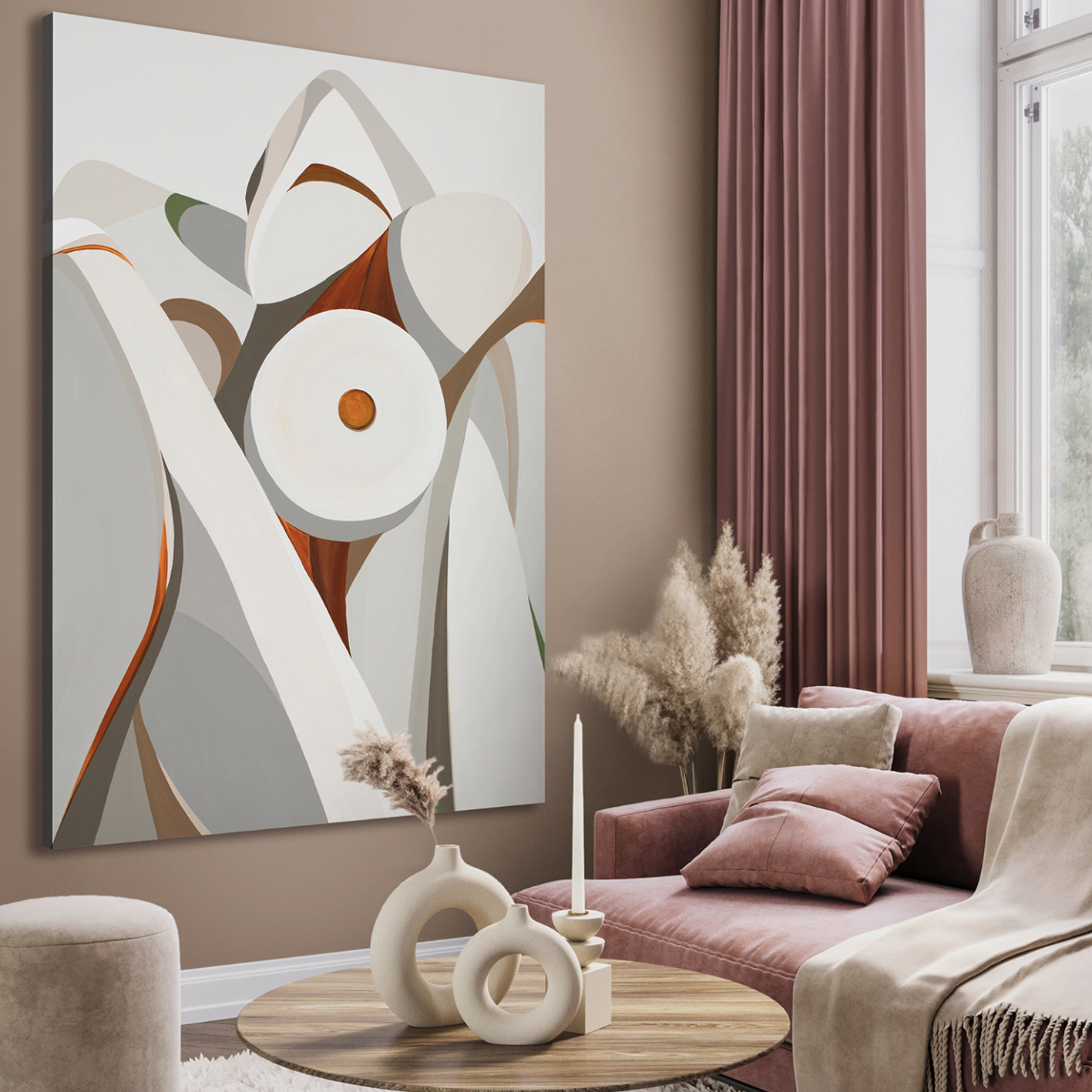 Wall Absorber - Sitting in Symmetry - | Canvasbutik.com