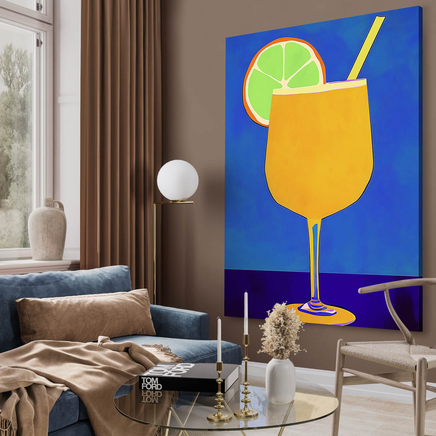 Lyddempende bilde - Lime Light - | Canvasbutik.no