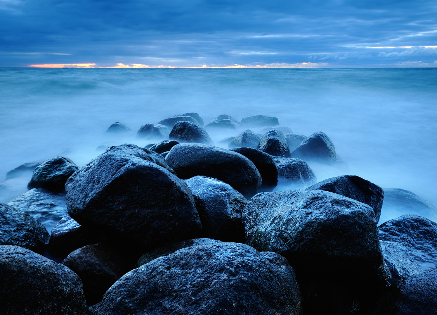 Wall Absorber - Blue Rocks - | Canvasbutik.com