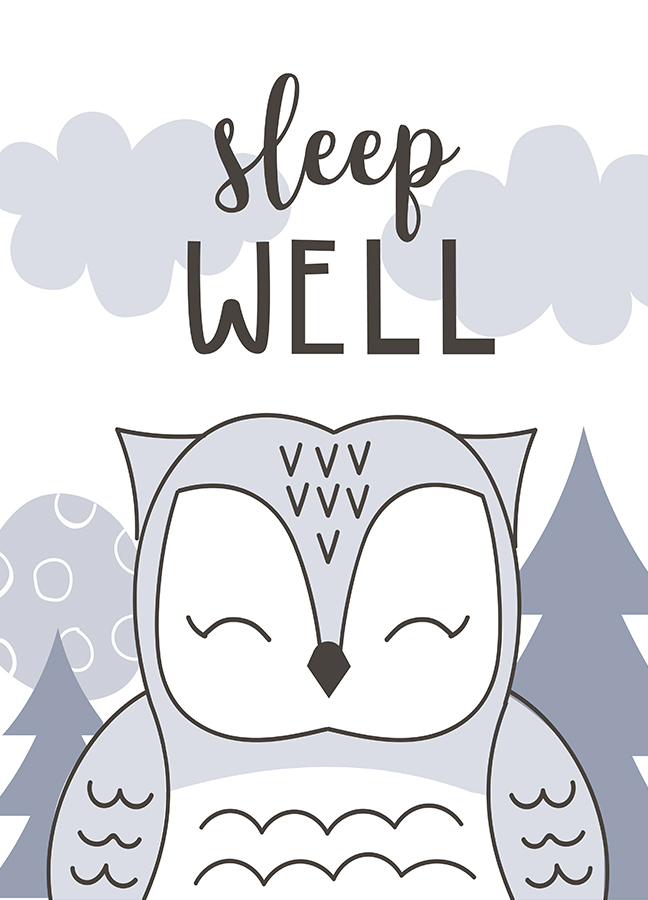 Plakat - Sleep Well - | Canvasbutik.no