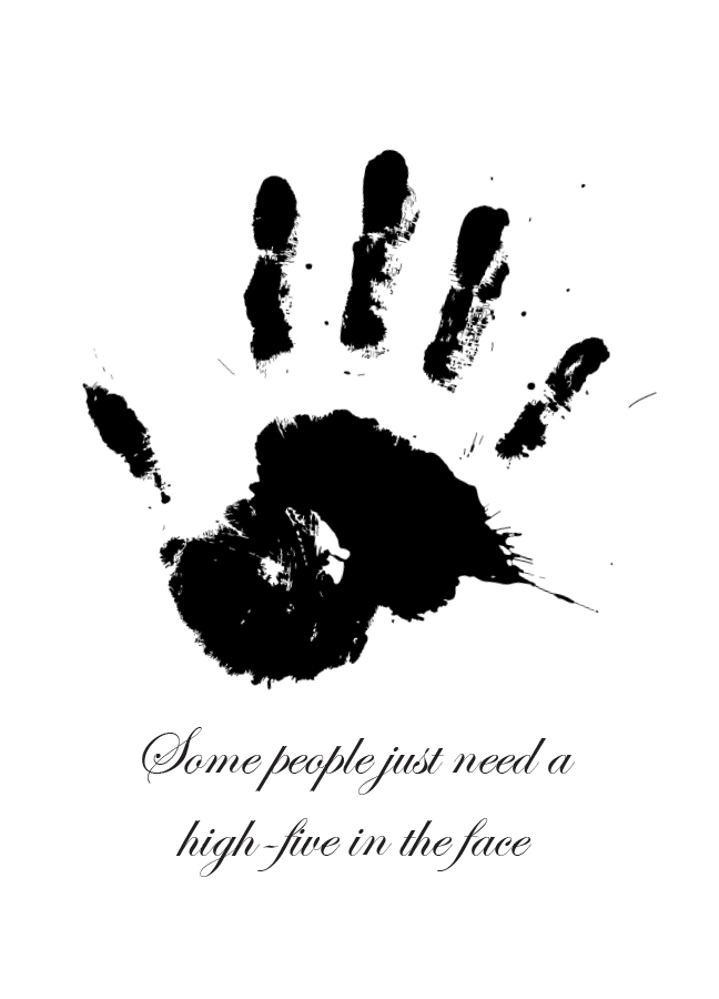 Poster - High Five - | Canvasbutik.se