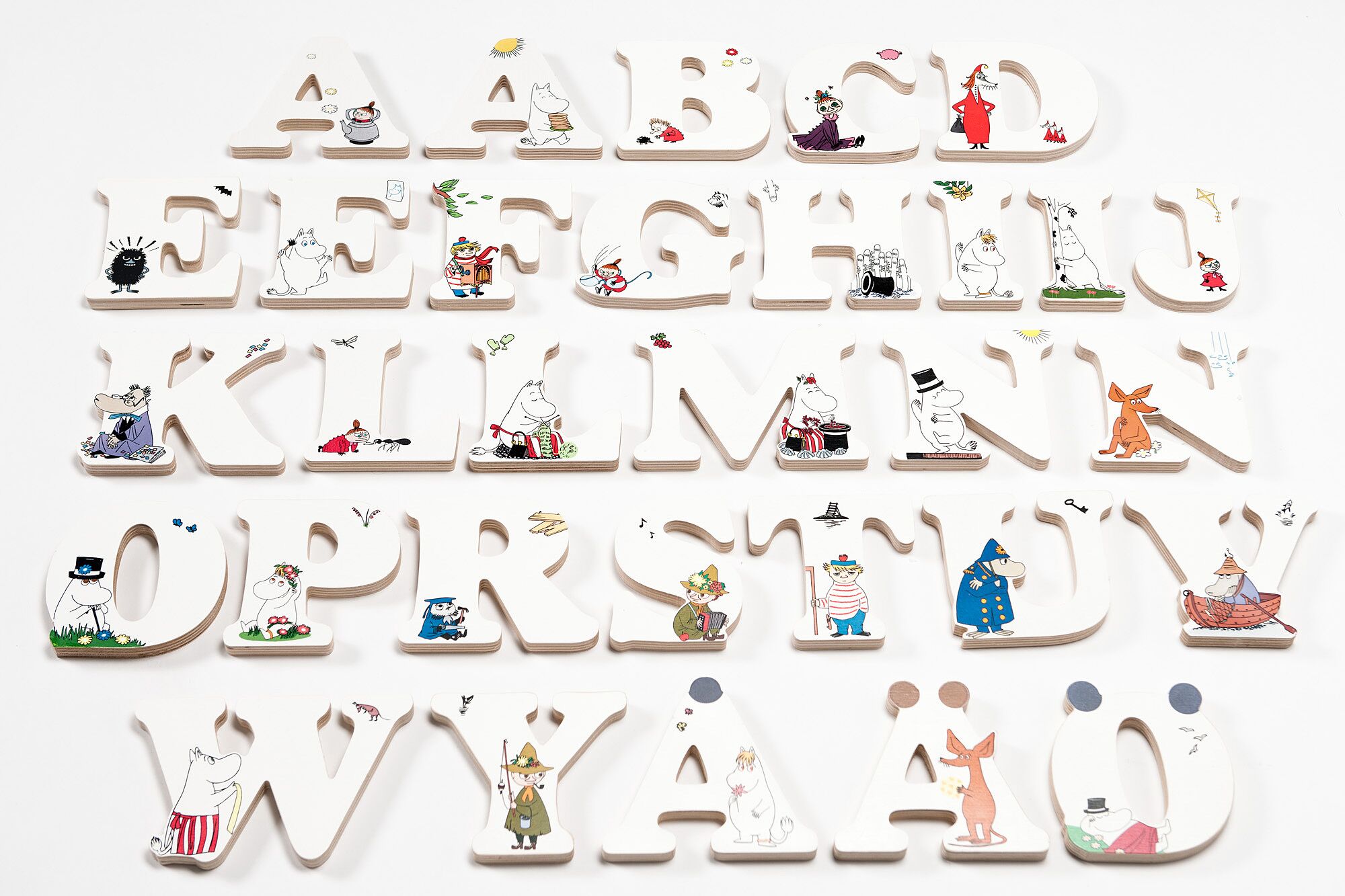 Mumin Träbokstäver - Nellispresenter