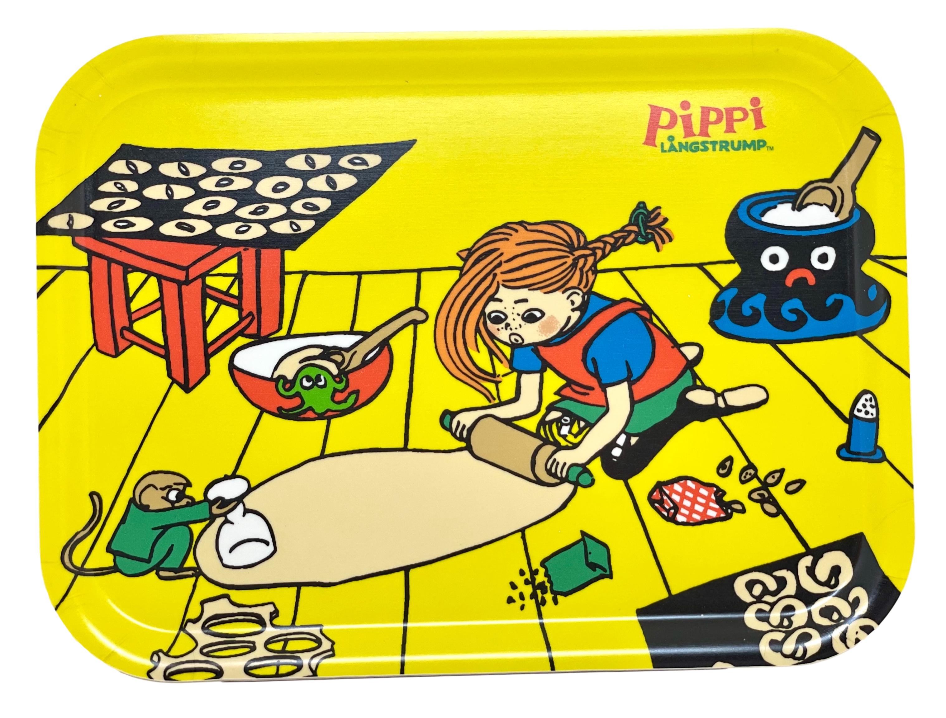 Pippi Långstrump Bricka - Bakar på golvet - Nellispresenter
