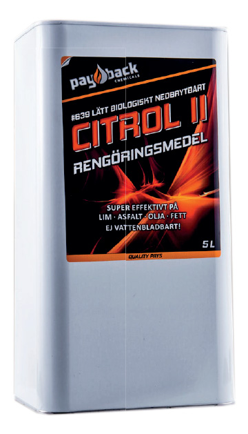 CITROL II – Kraftfullt rengöringsmedel för asfalt, oljor och fetter