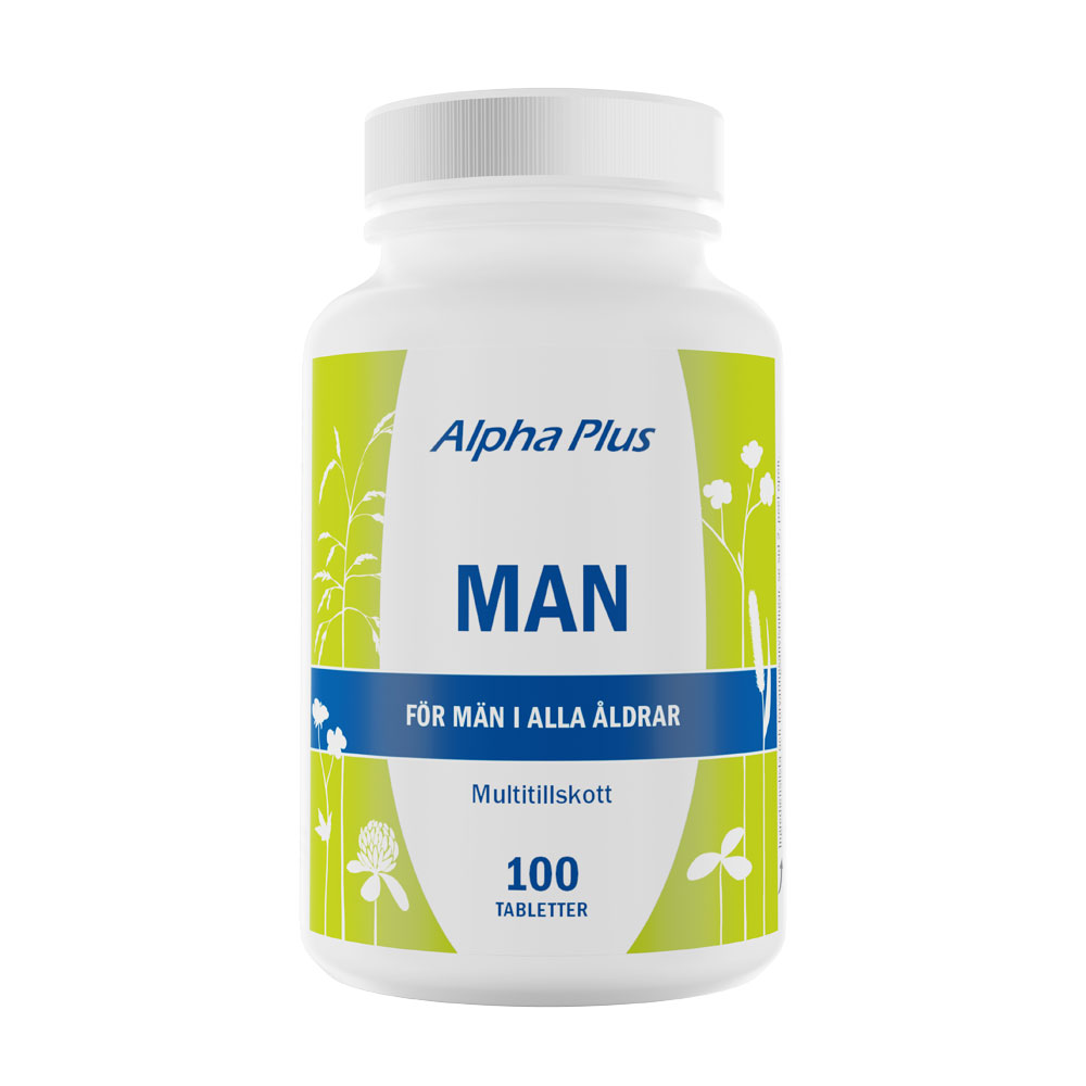 Man 100 tab Alpha Plus - MåBra Postorder