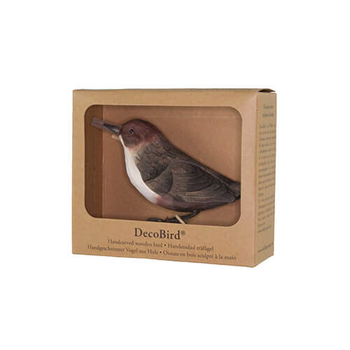 DecoBird Dipper – Hand carved wooden bird – Wildlife Garden