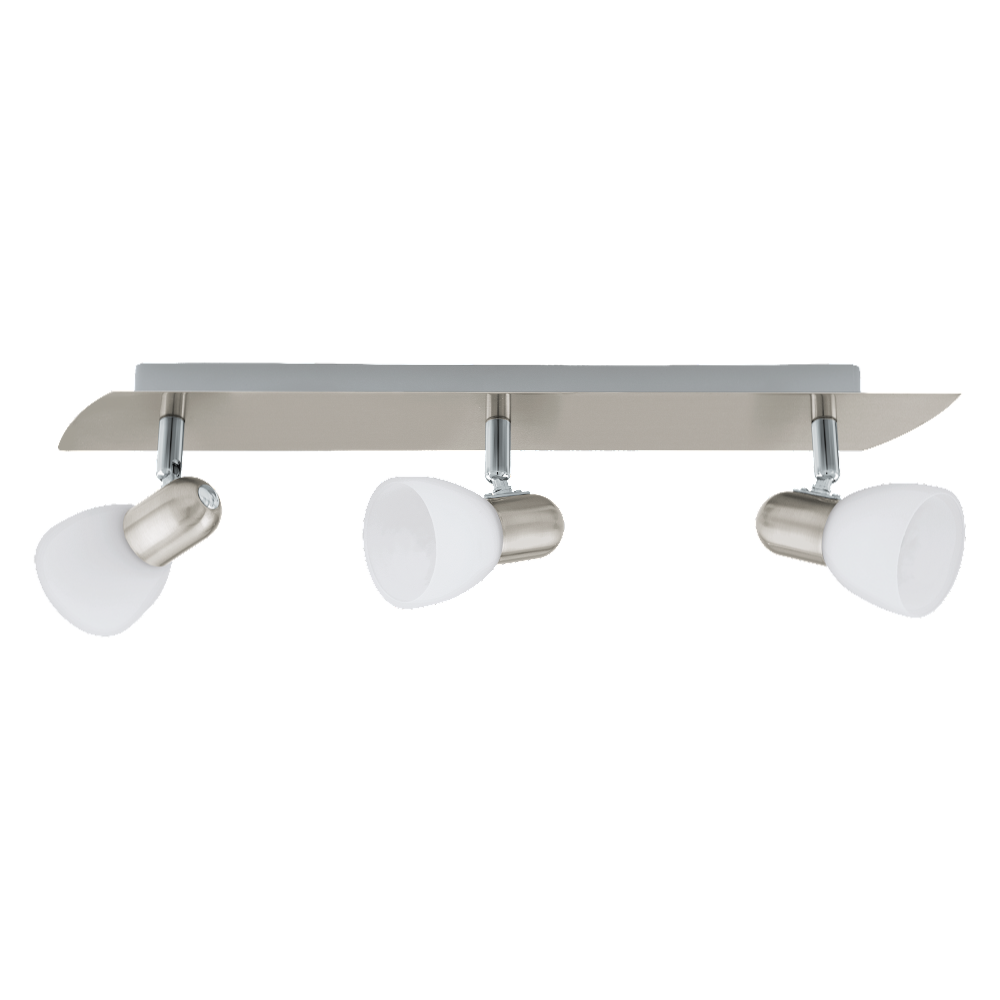 Eglo 90985 spotskena stål matt nickel 3st E14 Enea - lamportillallt