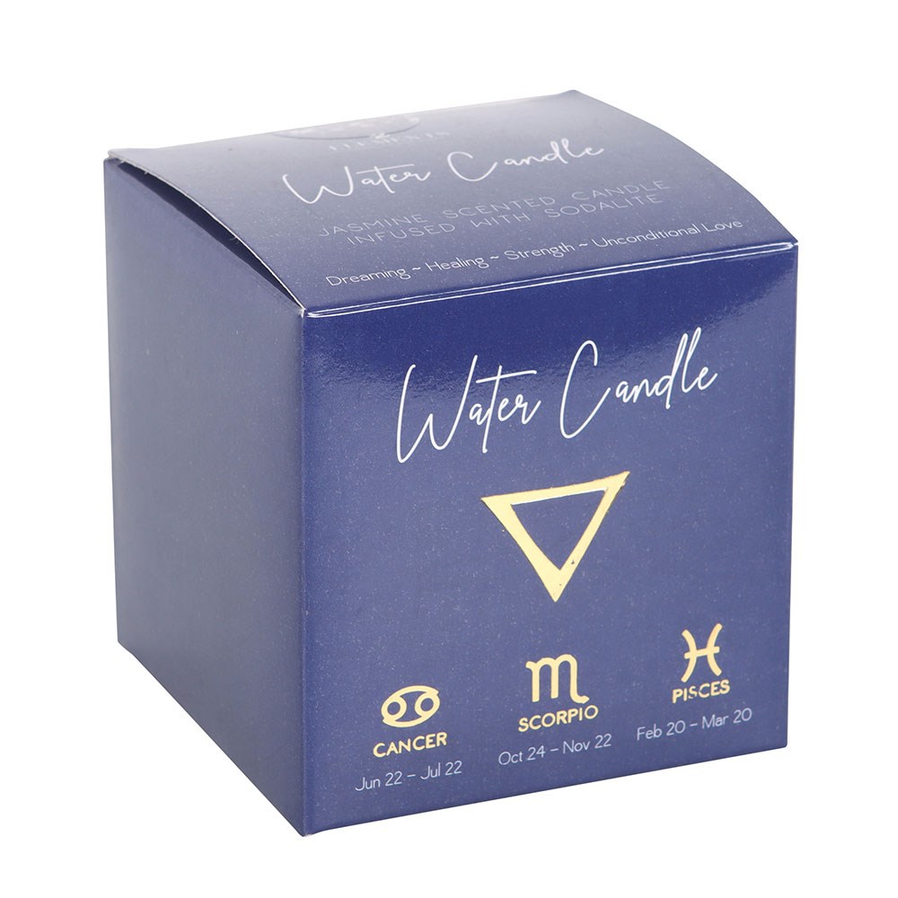 Stengarden.com - Vatten element Jasmin Kristall Chip Doft Ljus
