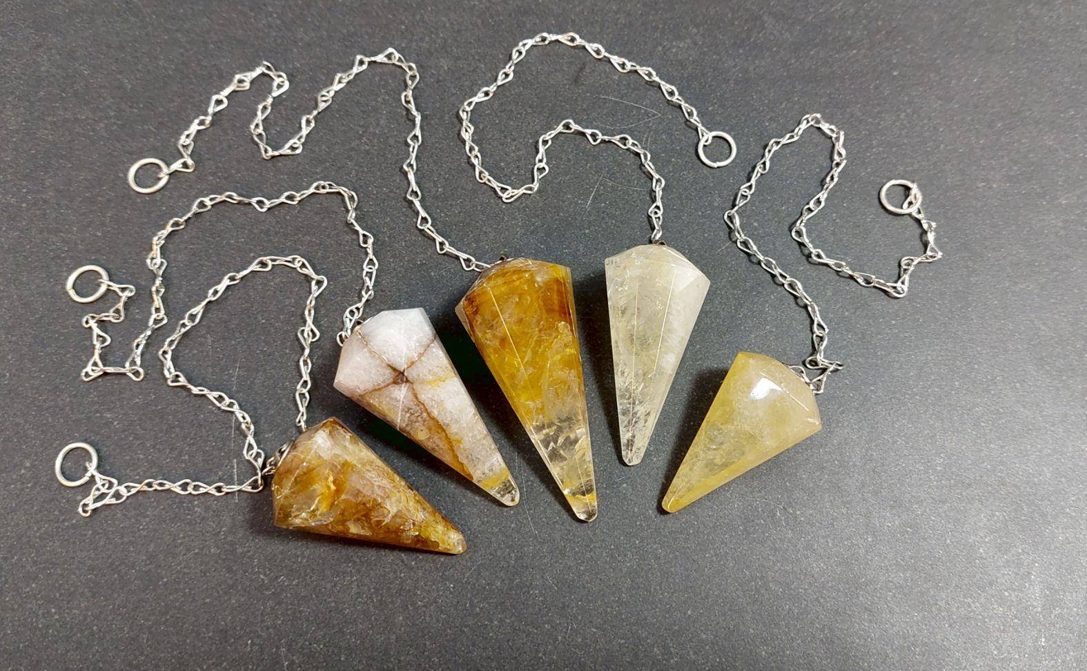 Stengarden.com - Pendel i Golden Healer, Facetterad 8 sidiga