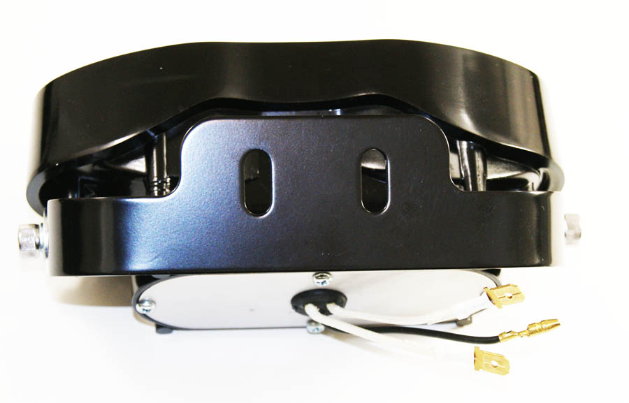 BIKE PARTS AB - FRAMLAMPA "WAWE" HALOGEN, E-MÄRKT MED HEL/HALV LJUS