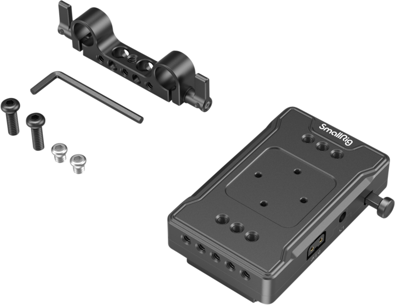 SmallRig 3498 Battery Adapter Plate V-Mount (Basic Version) with Dual ...