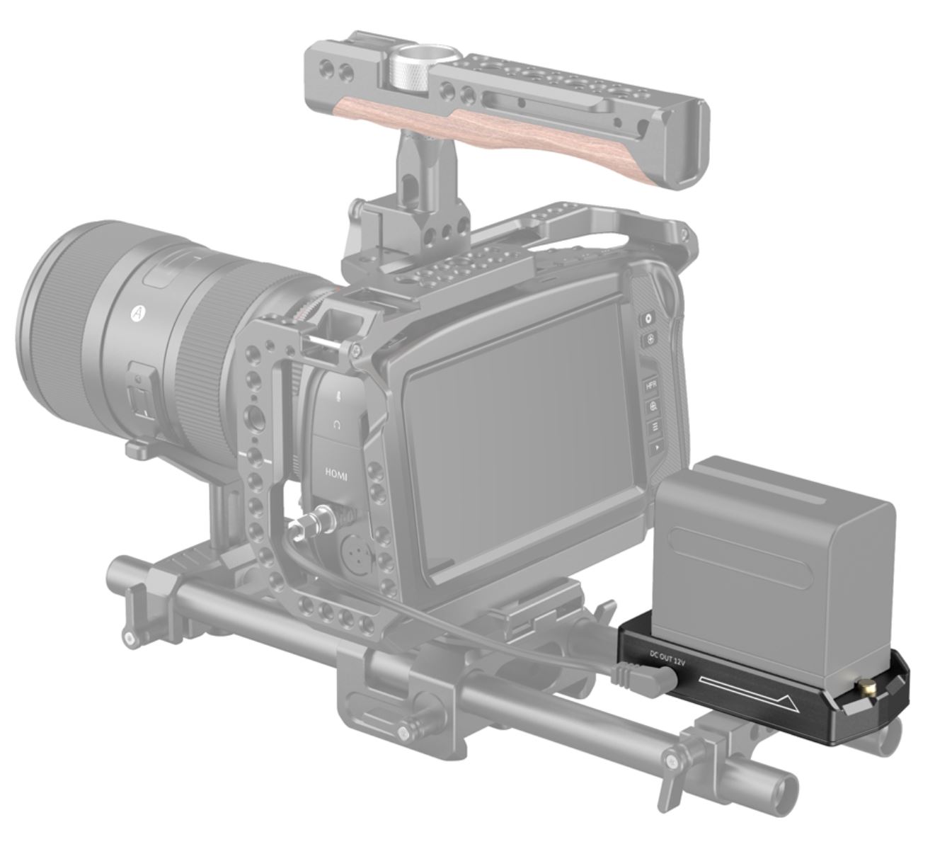 SmallRig NP-F Battery Adapter Plate Lite 3018 - Voosestore