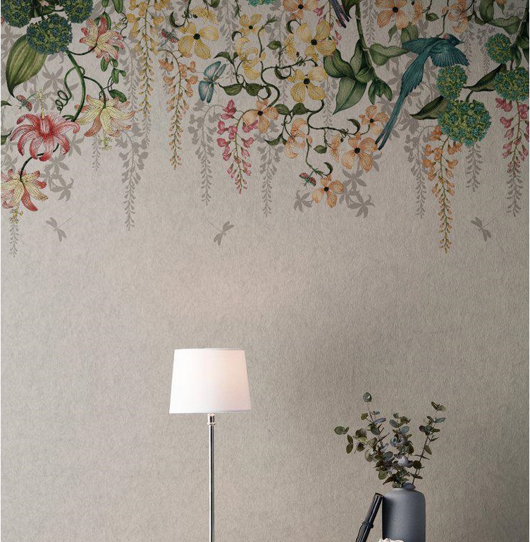 Tapet Camille Svanefors fondtapet 180 x 270 cm shabby chic lantlig stil ...