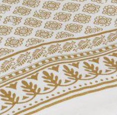 Duk Provence vit guld shabby chic fransk lantstil Gårdsromantik - www ...