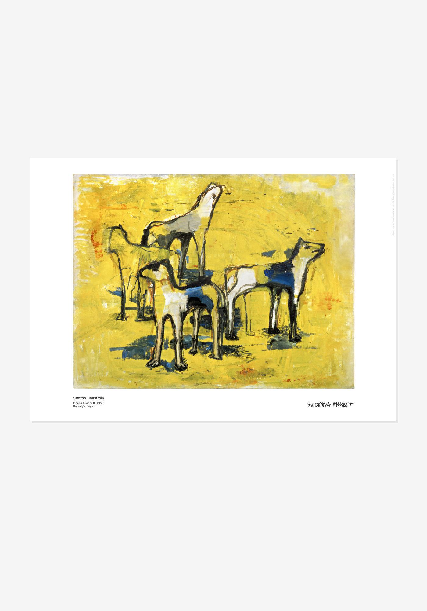 Poster, Staffan Hallström, Ingens hundar II - Moderna Museets Butik