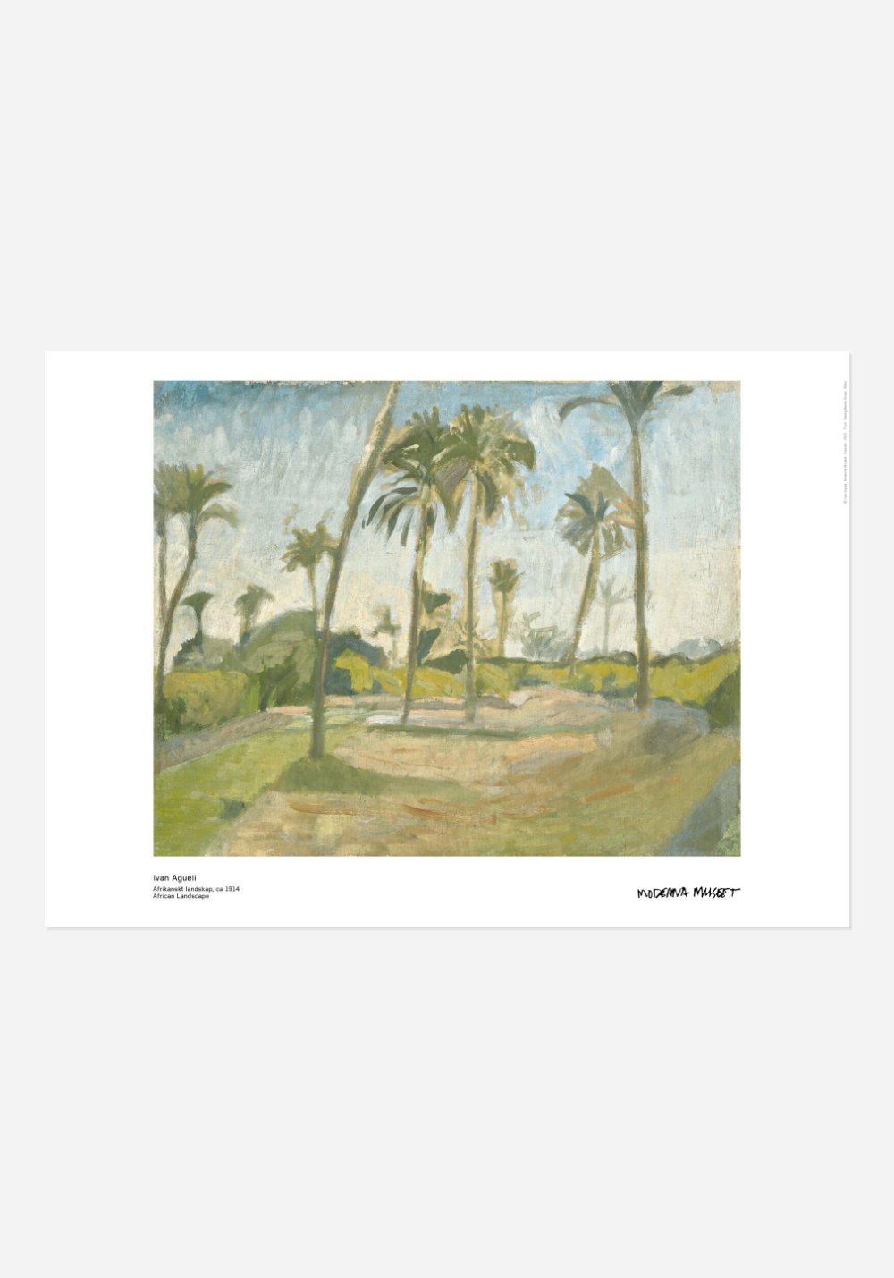 Poster, Ivan Aguéli, African landscape - Moderna Museet's Shop