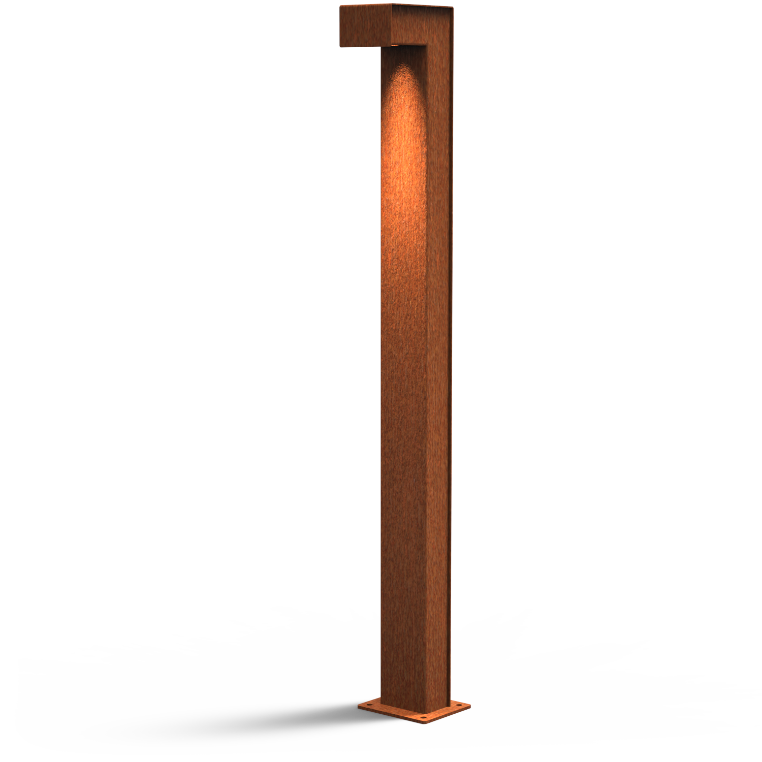 Large CORTEN STEEL Lamp post POLE H1100