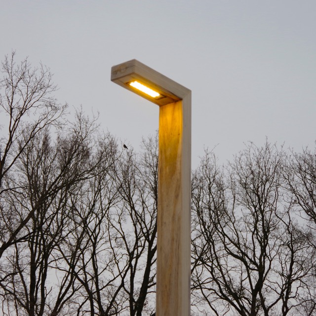 Street lighting EDARO by Timberlab – Made of solid Accoya wood - Packhus.se