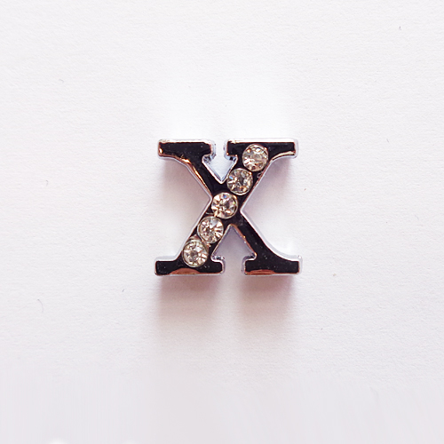 Barn smycken namn armband bokstaven X - GULDKORNET