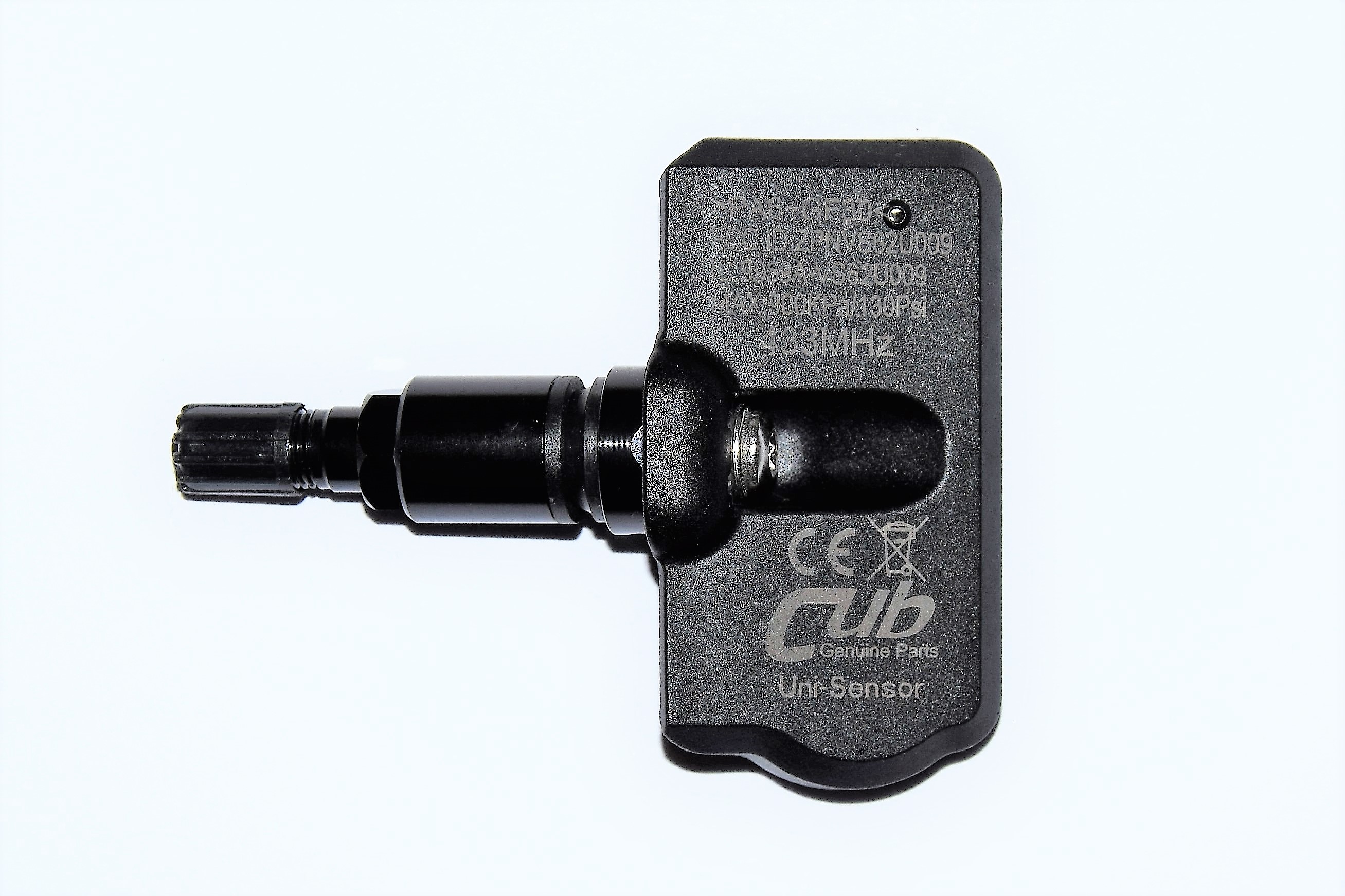 Cub uni-sensor 433 MHz kombi metallventil svart - Viktobult