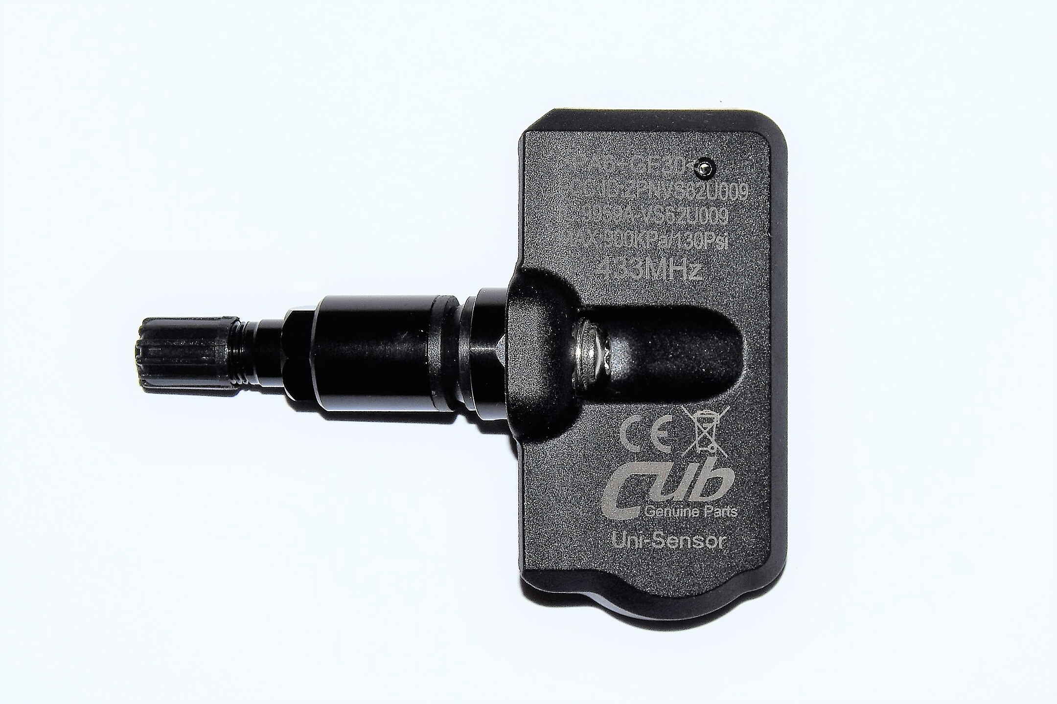 Cub uni-sensor 433 MHz kombi metallventil svart - Viktobult