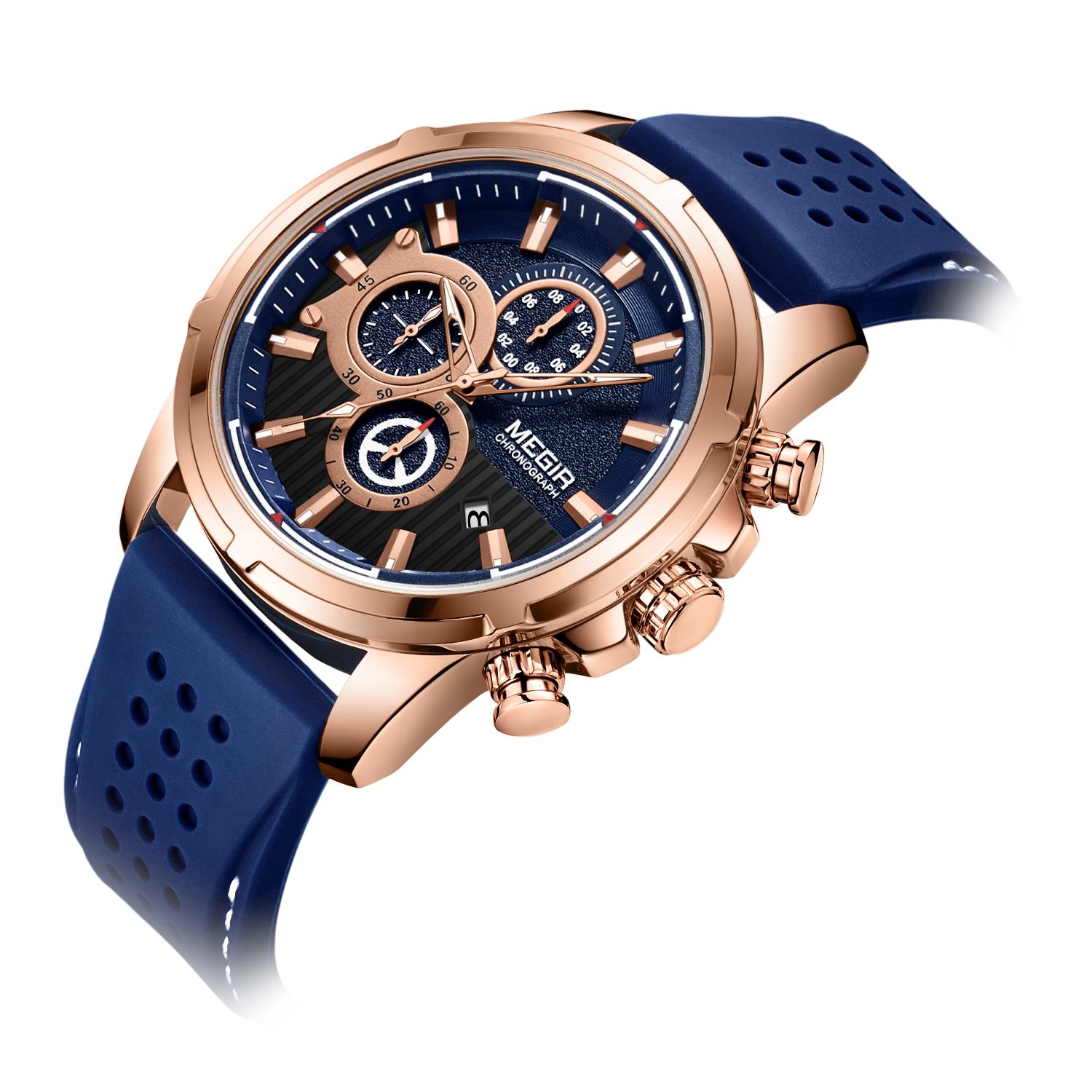 Megir Zero Gravity Rose Gold Blue