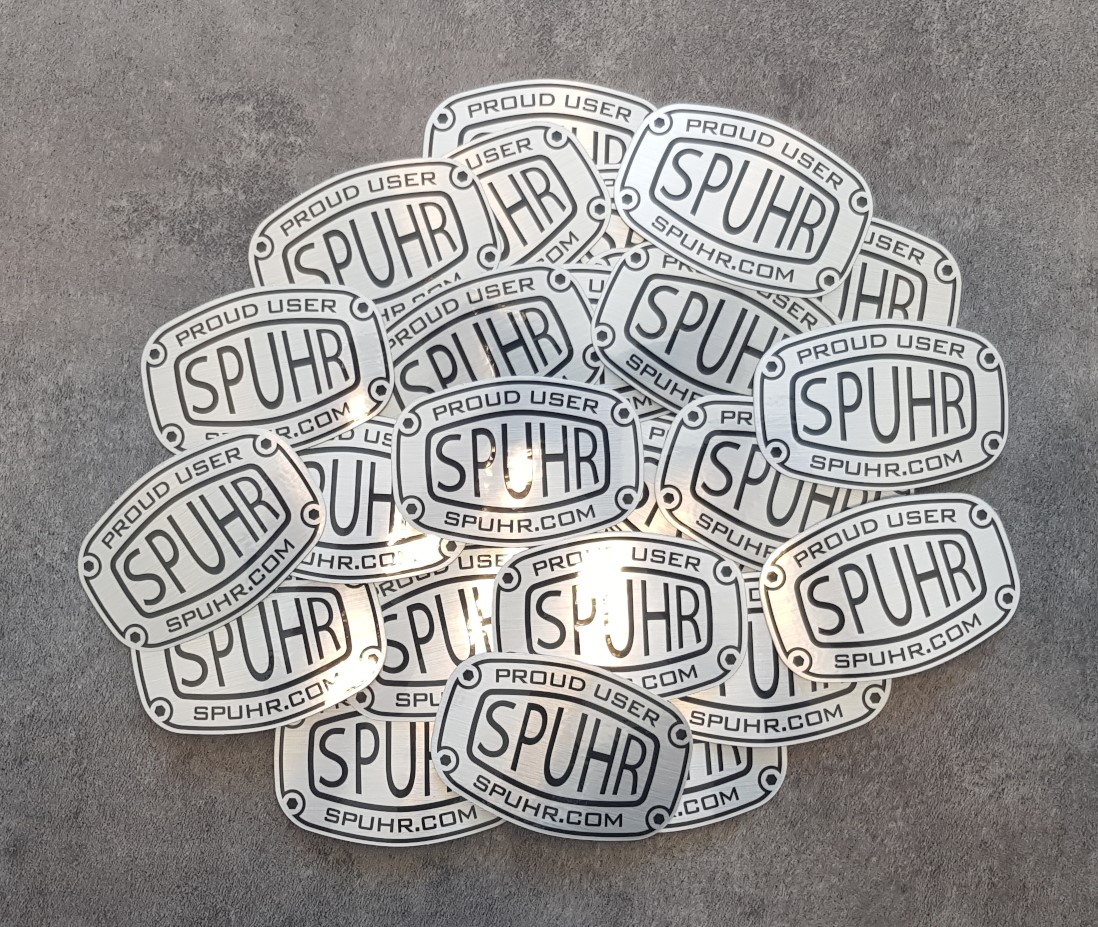 Spuhr Web Shop - Spuhr Brushed Alloy Sticker