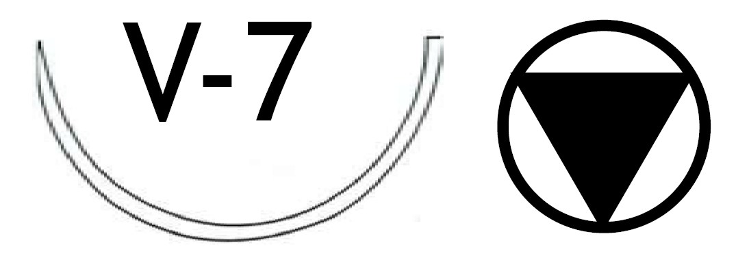 Silk suture 4-0, K964H, V-7 needle, 75 cm black - Suture Online Silk suture 4-0, K964H, V-7 needle, 75 cm black - Suture Online