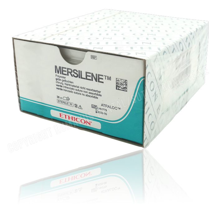 Mersilene suture 4-0, EH7147H, FS-2 needle, 45 cm green - Suture Online Mersilene suture 4-0, EH7147H, FS-2 needle, 45 cm green - Suture Online