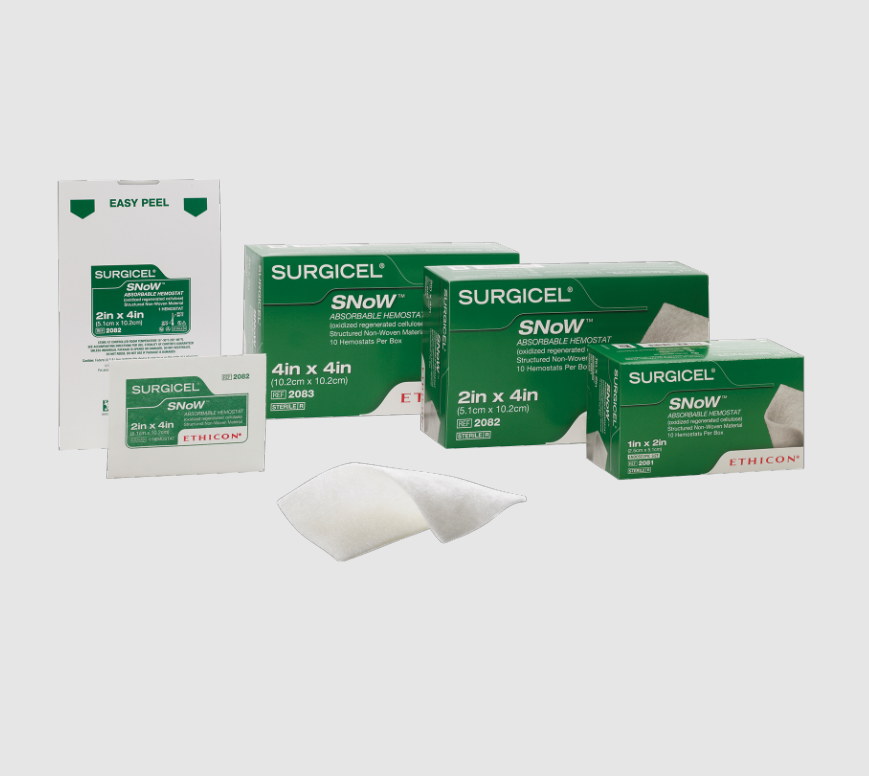 SURGICEL SNOW ABS 5.1 x 10.2 cm - Suture Online