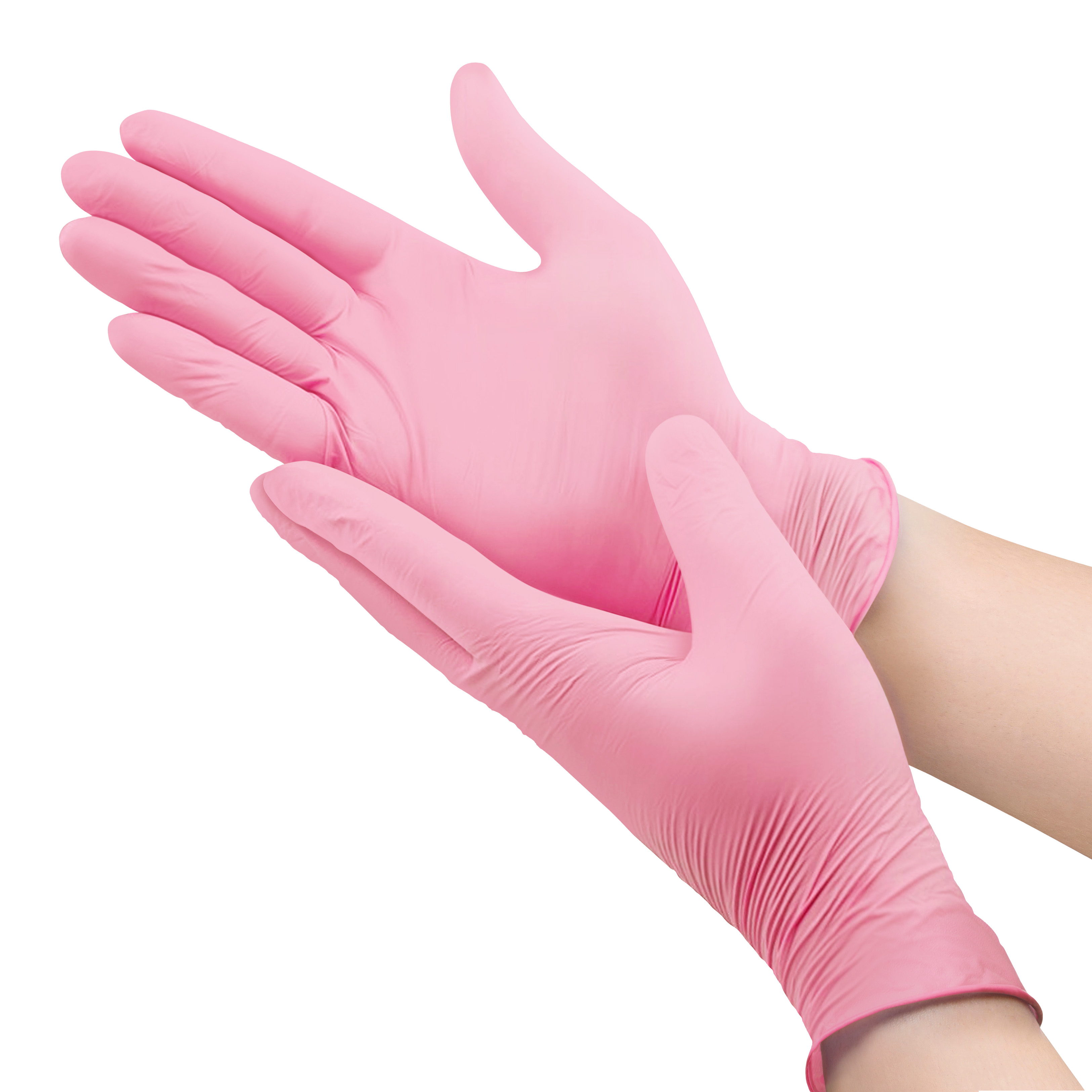 Examination glove nitrile M Pink 100 pcs - Suture Online