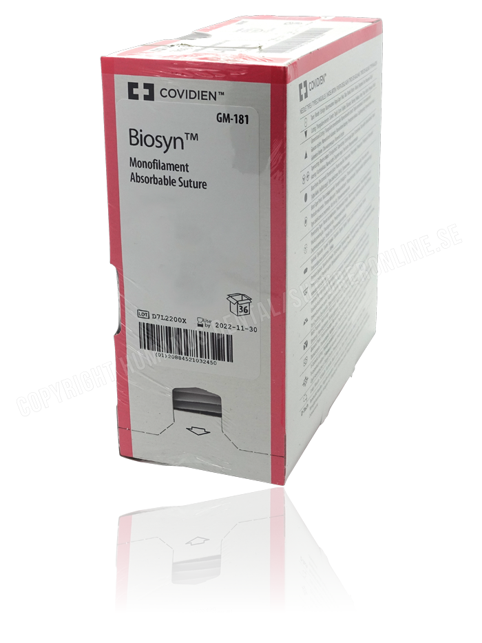 Biosyn suture 4-0, SM-691, C-13 needle, 75 cm undyed EXP 2027-09 ...