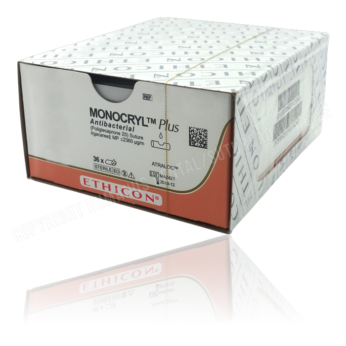 Monocryl plus suture 4-0, MCP4260H, PS-2 70 cm undyed - Suture Online