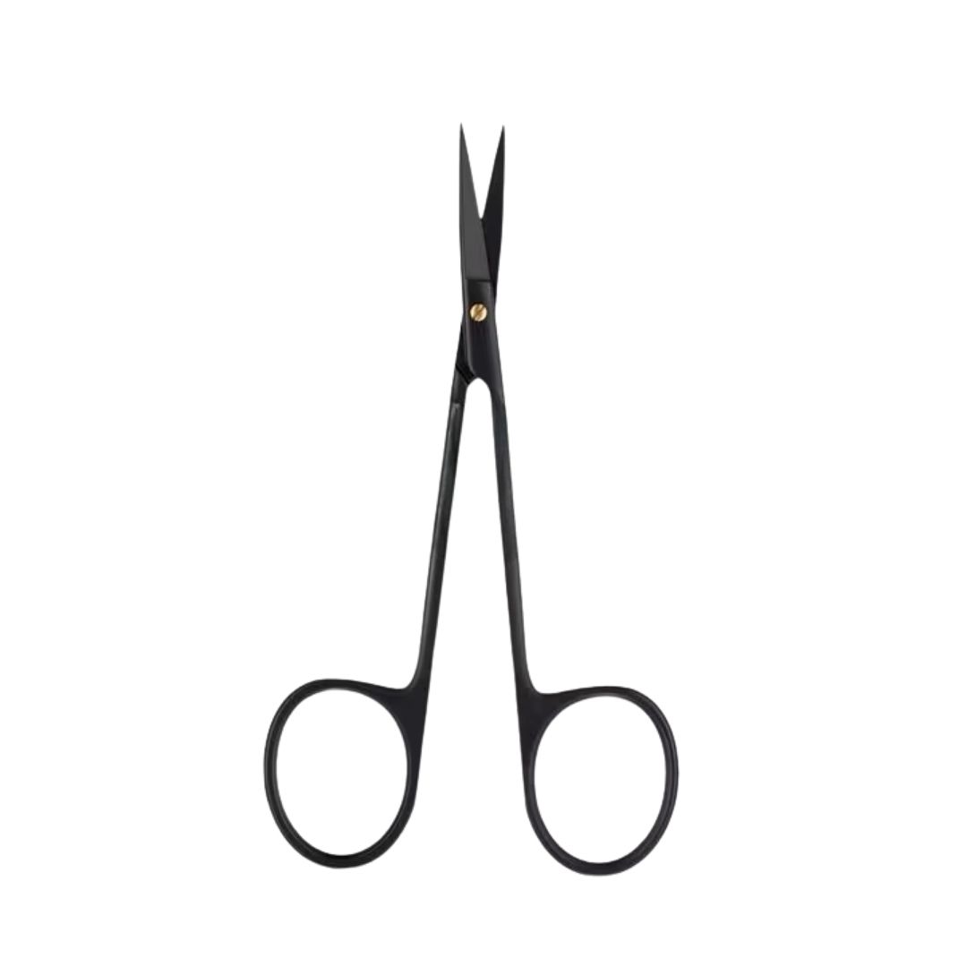 Iris Scissor, Straight, 11.5cm, Black, Super-cut, TC - Suture Online