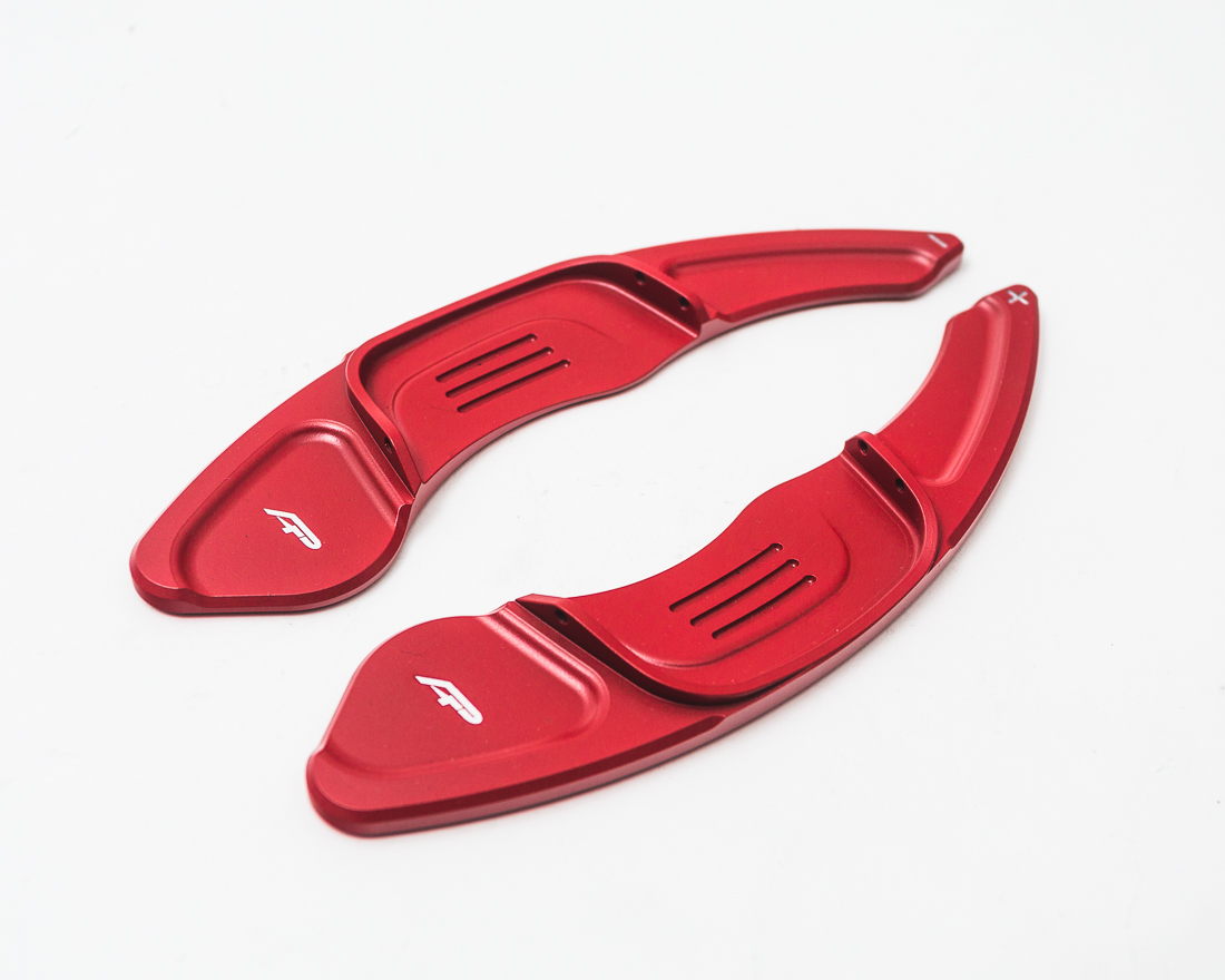 AGENCY POWER PADDLE SHIFTER EXTENSIONS RED VOLKSWAGEN MK7 GOLF GTI ...